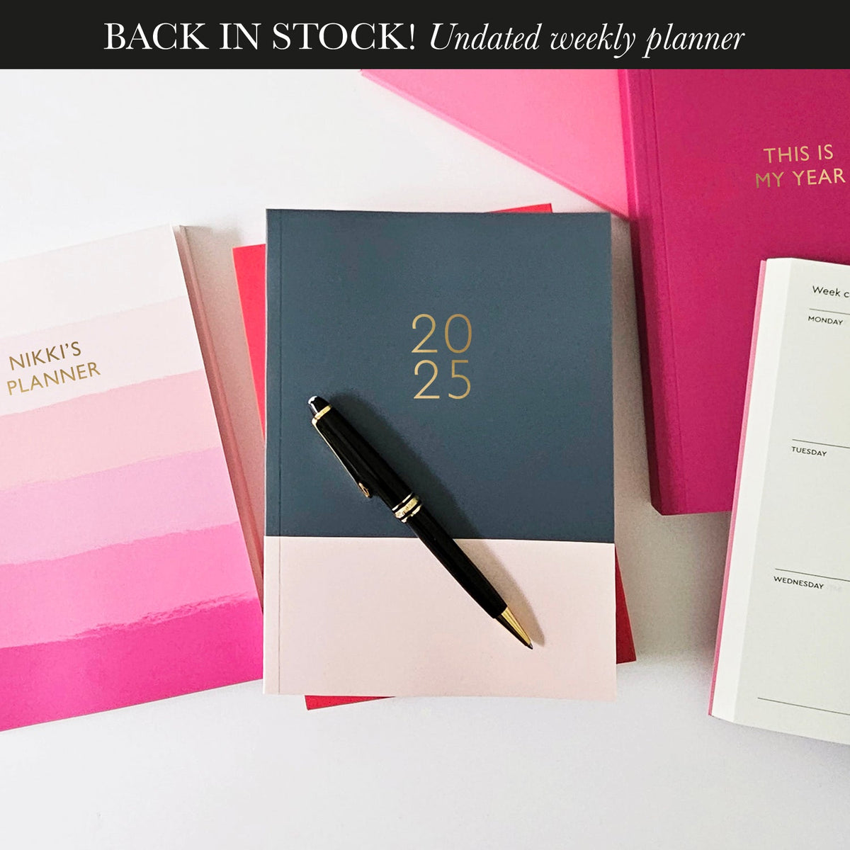 Daily & Weekly Diaries | Undated Start Anytime – The Personalised ...