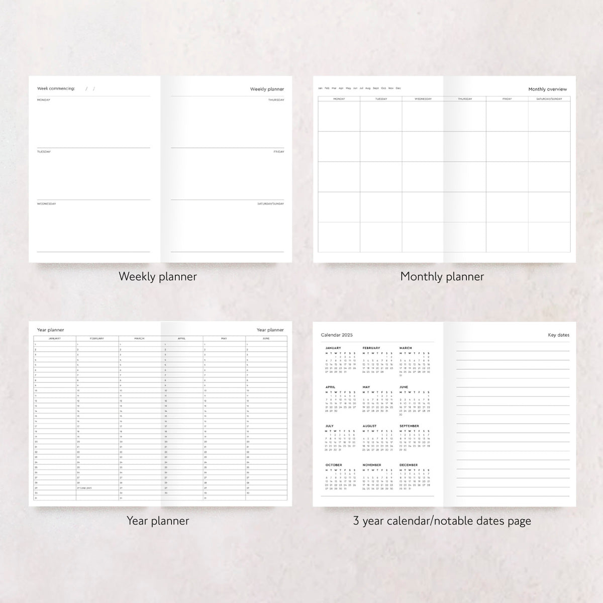 Personalised Weekly Diary Planner | "365" | "New Week New Goals" | "20 ...
